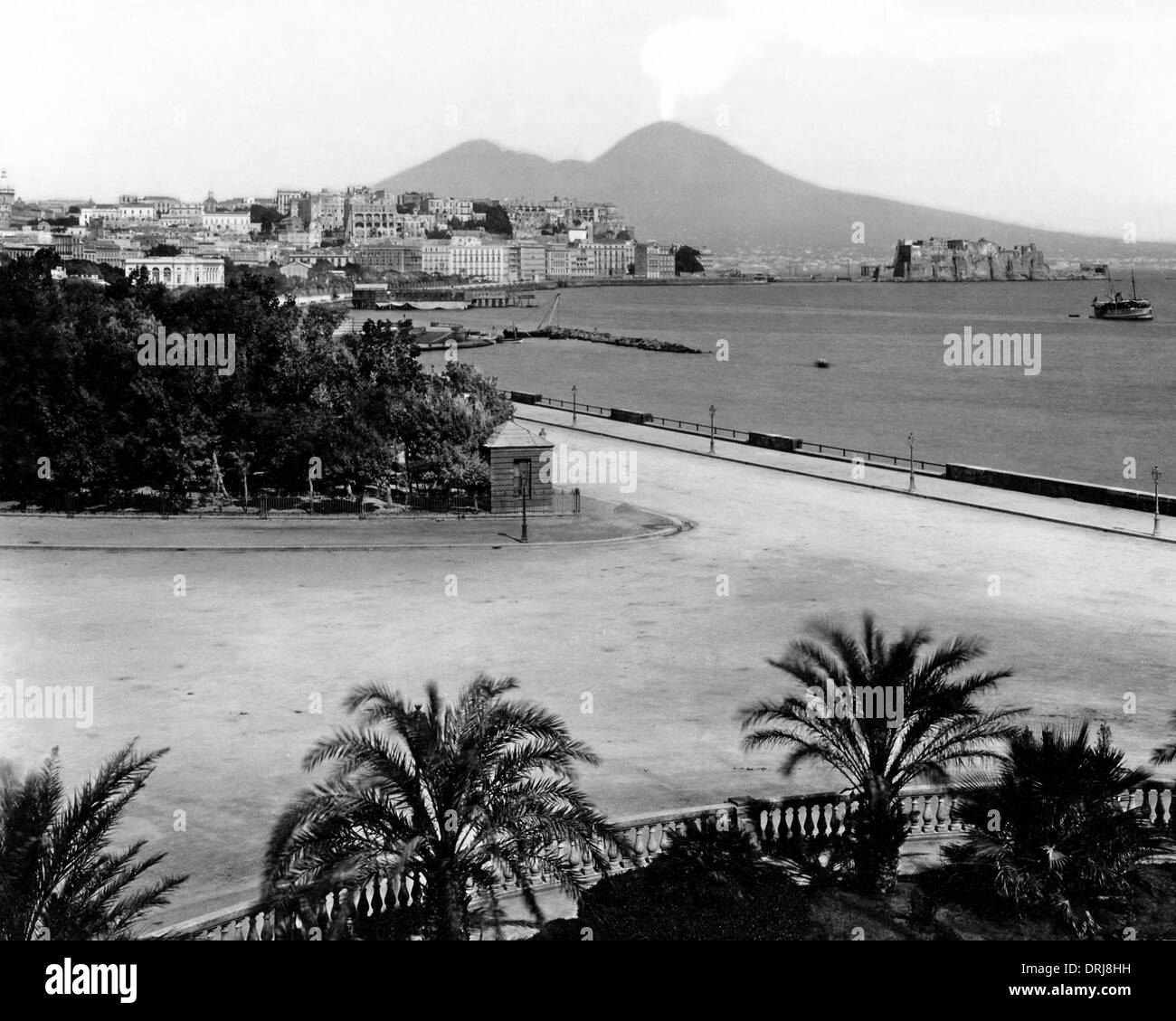 Naples italy view naples buildings Black and White Stock Photos ...