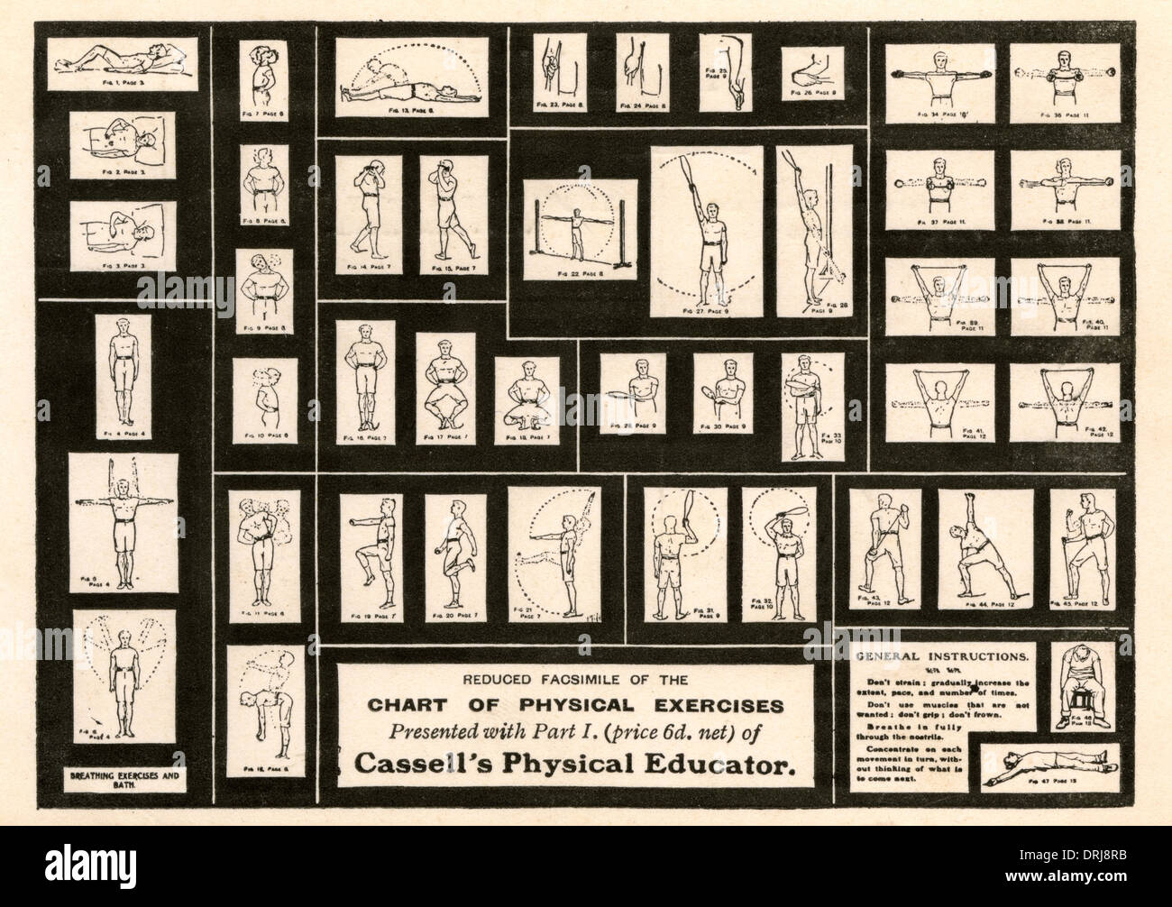Stretching exercise chart hi-res stock photography and images - Alamy