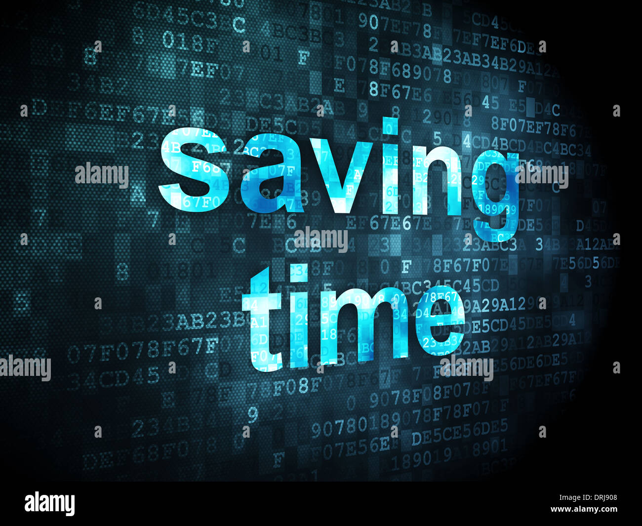 Timeline concept: Saving Time on digital background Stock Photo - Alamy