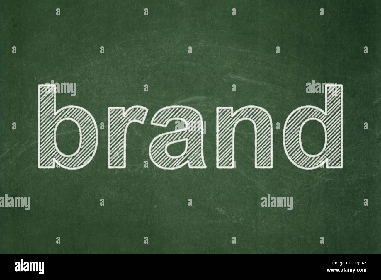 Marketing concept: Brand on chalkboard background Stock Photo - Alamy