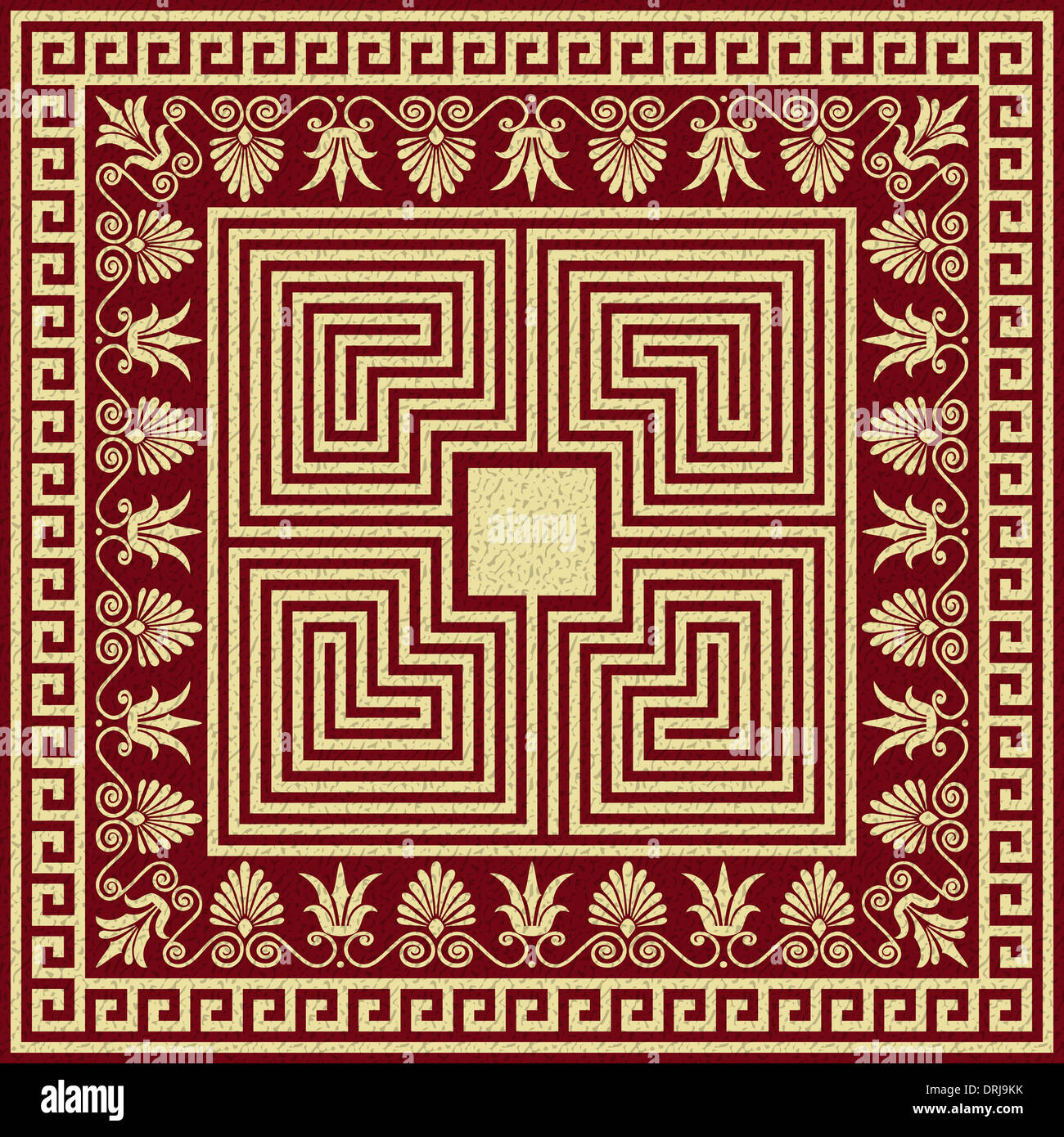Red thread maze hi-res stock photography and images - Alamy