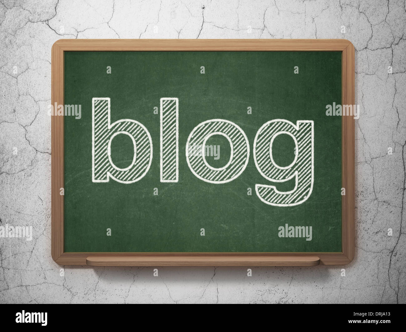 Web development concept: Blog on chalkboard background Stock Photo - Alamy