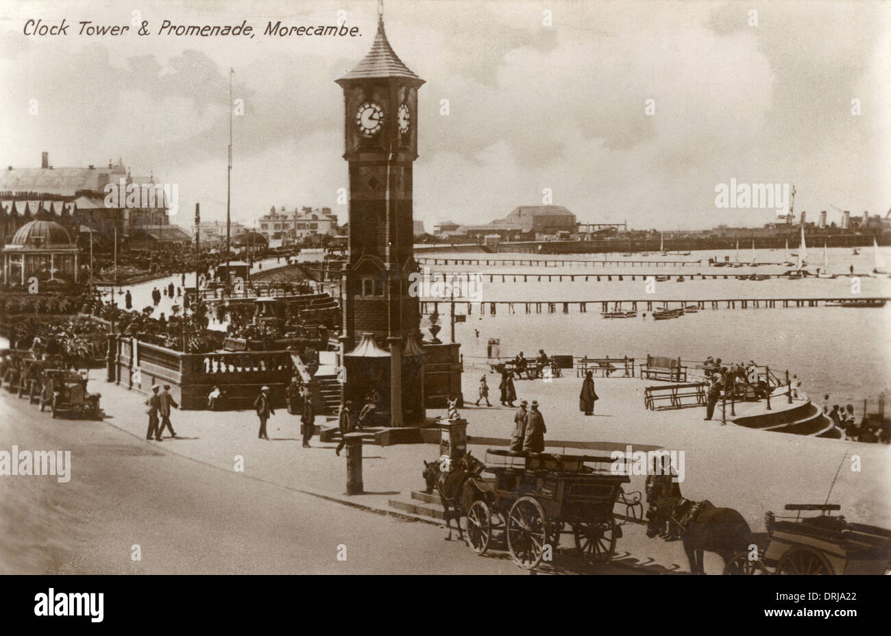 Morecambe clock tower promenade lancashire hi-res stock photography and ...