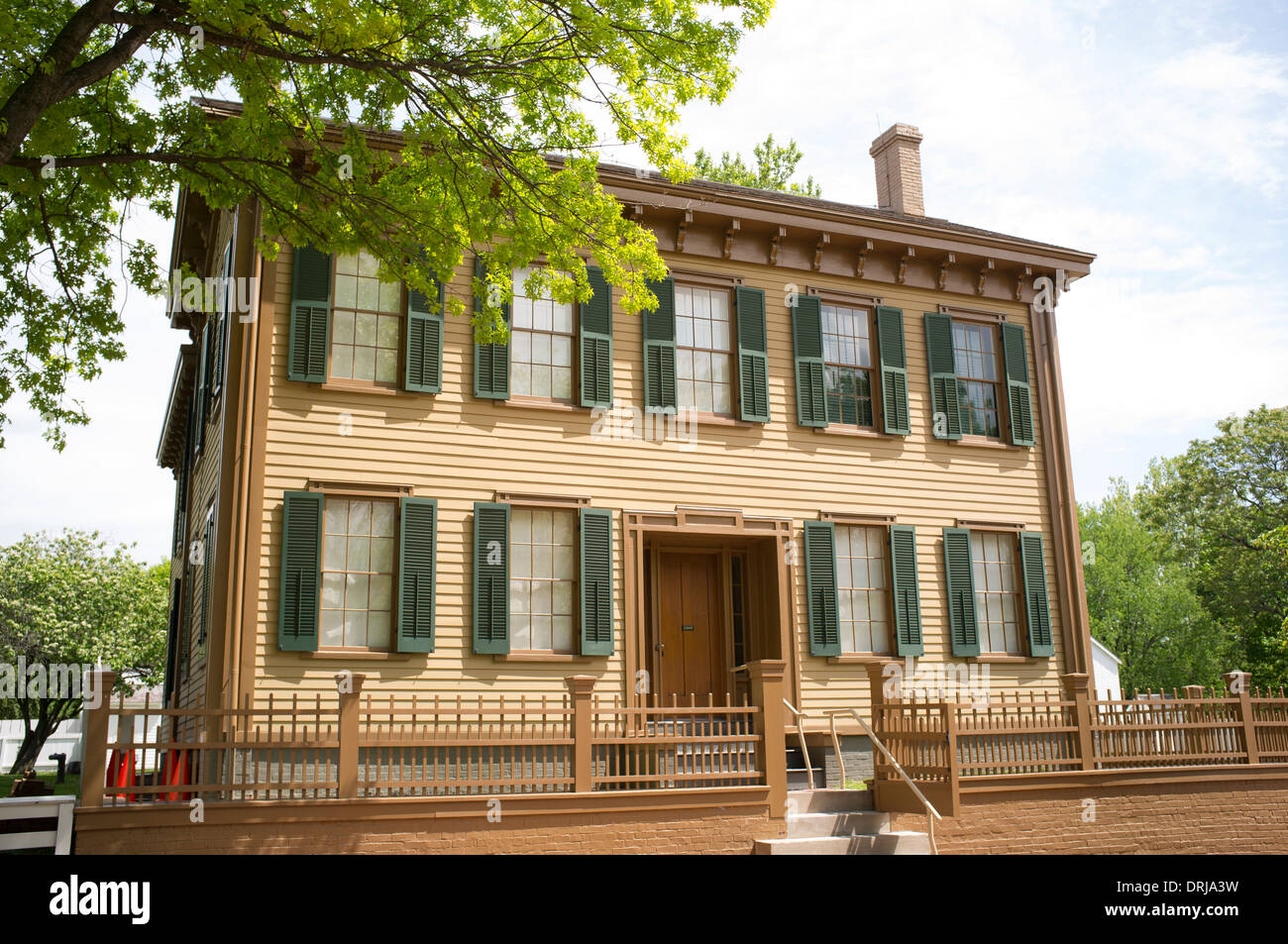 Abraham lincolns home hi-res stock photography and images - Alamy