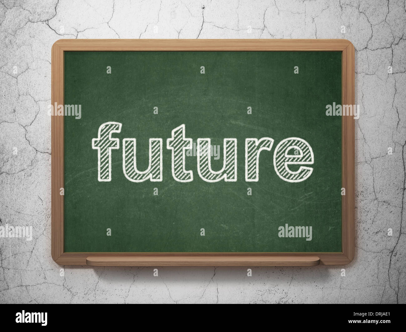 Time concept: Future on chalkboard background Stock Photo - Alamy