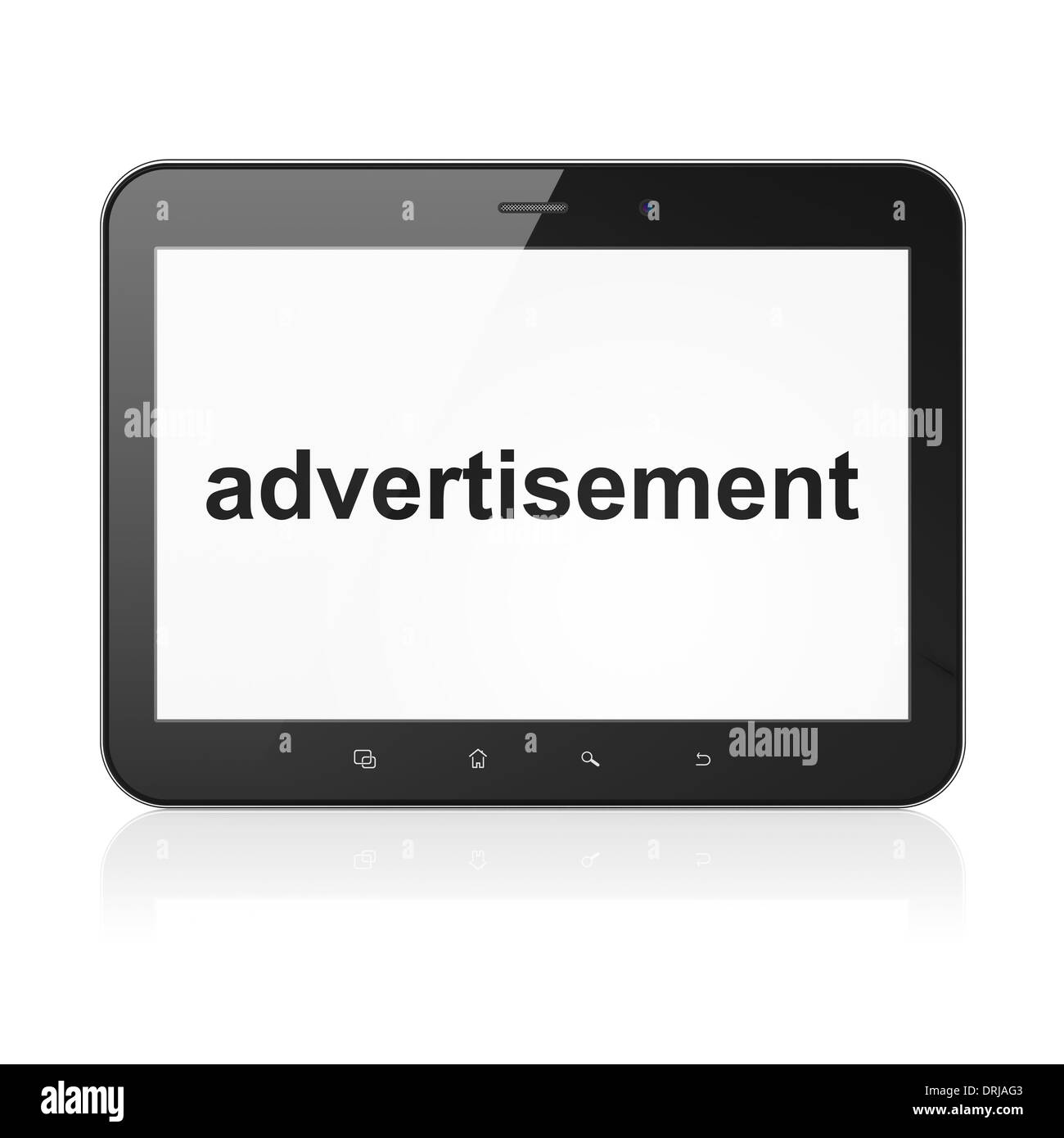 Advertising concept: Advertisement on tablet pc computer Stock Photo ...