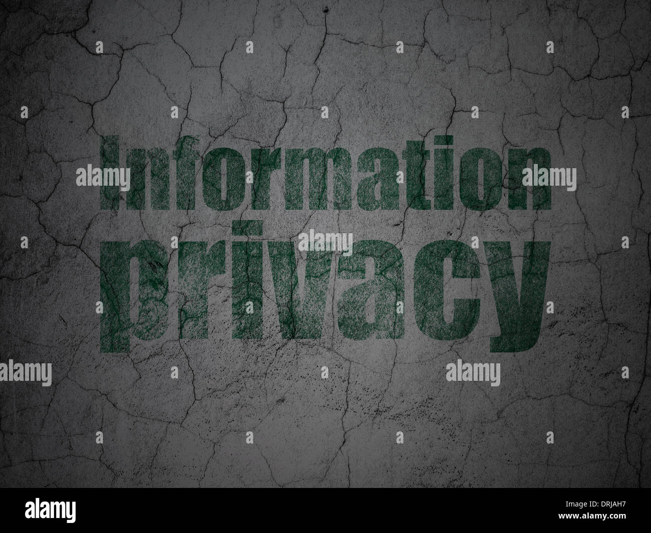 Security concept: Information Privacy on grunge wall background Stock ...