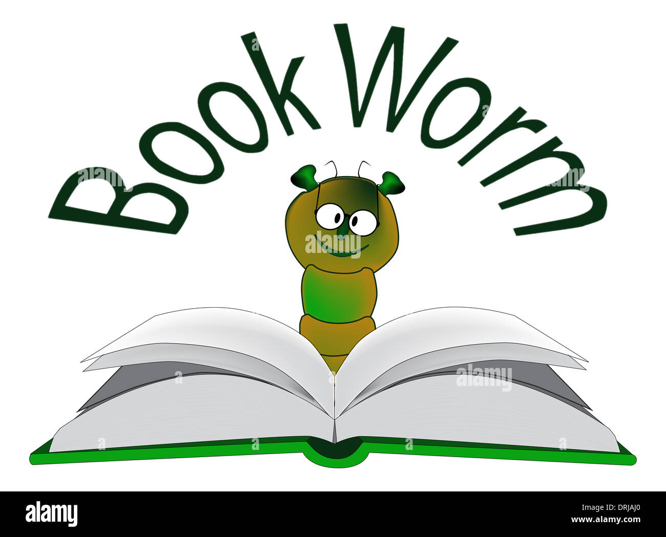 Book Worm Border Clip Art