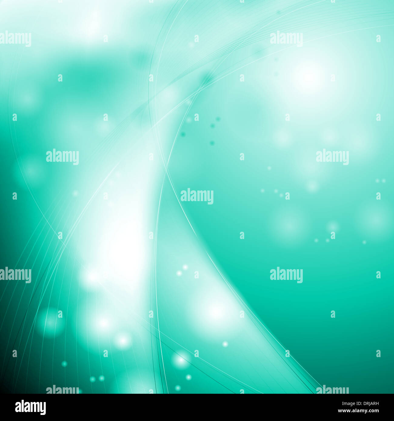 Abstract shiny turquoise waves design. Vector background. Gradient mesh ...