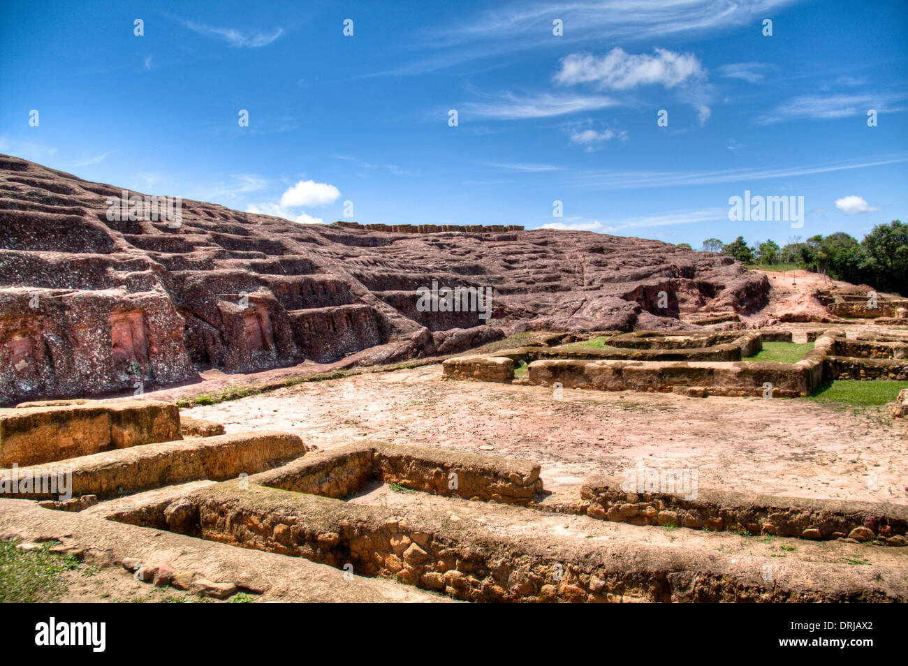 Ancient Inca ruins near the village of Samaipata, Bolivia Stock Photo ...