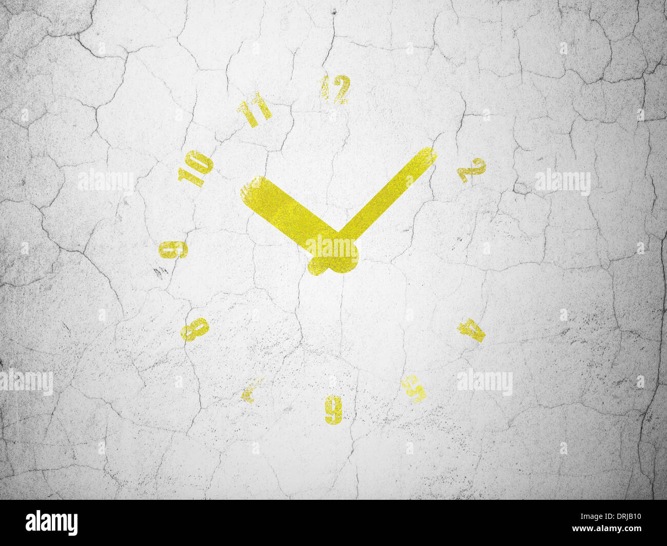 Time concept: Clock on wall background Stock Photo - Alamy