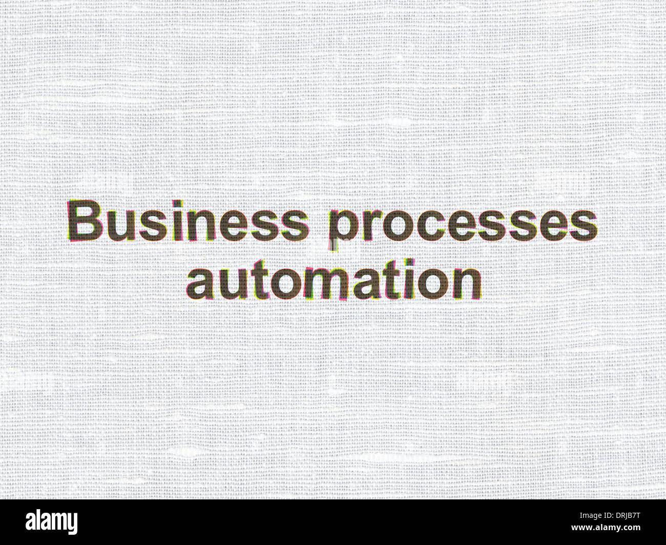Business concept: Business Processes Automation on fabric texture ...