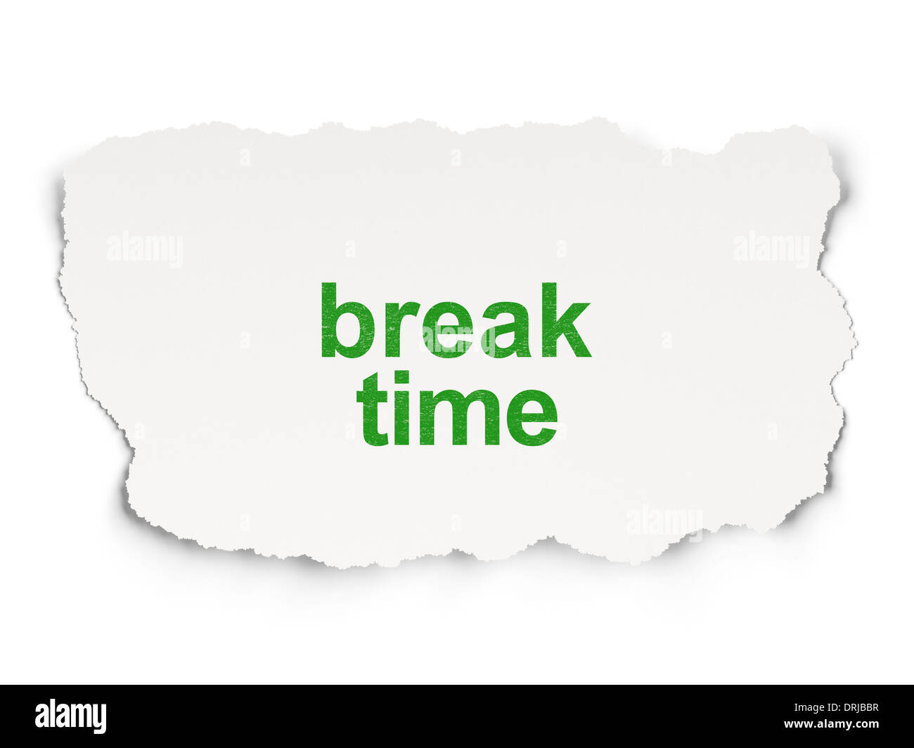 Time concept: Break Time on Paper background Stock Photo - Alamy