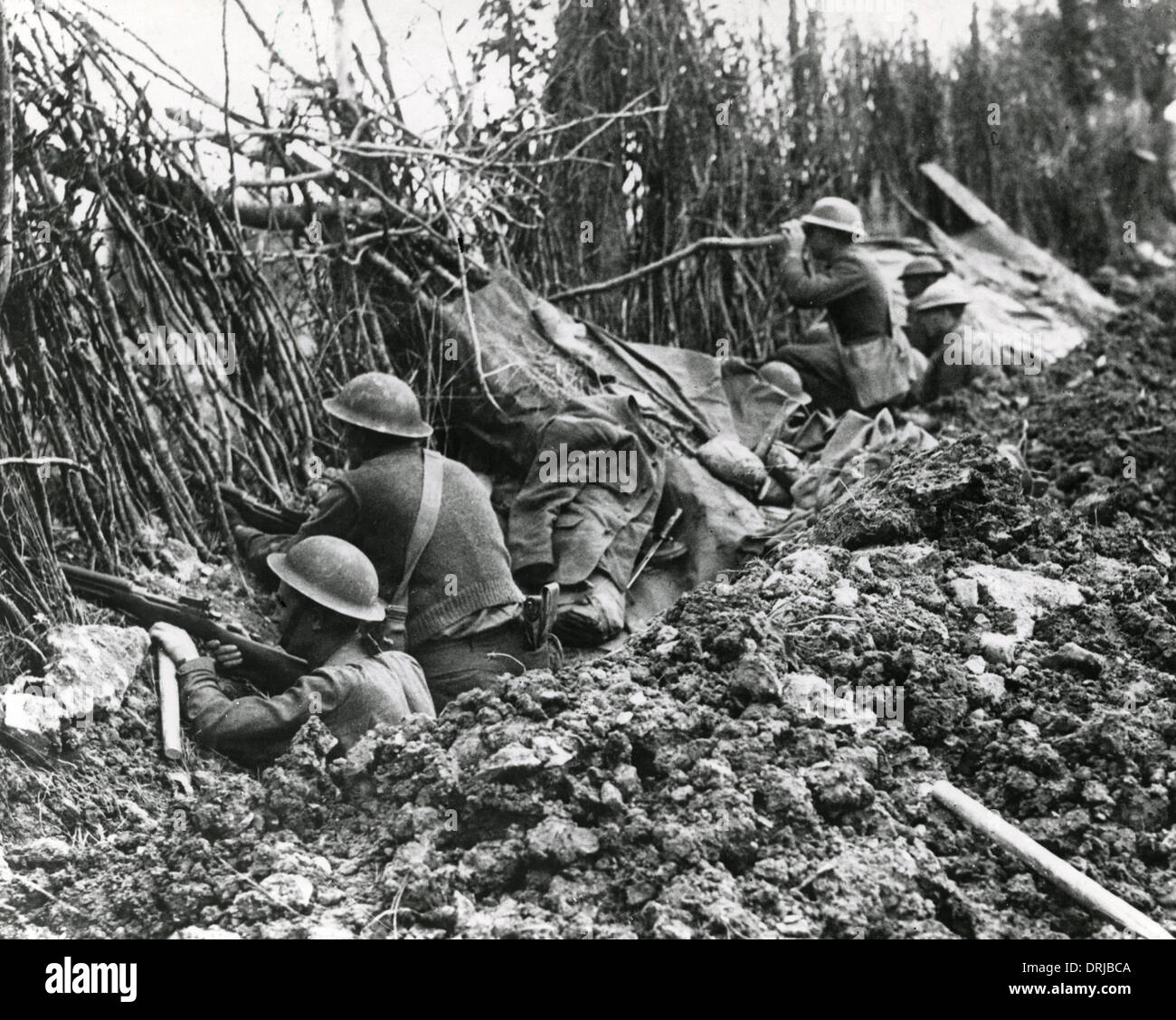 American troops on front line, Argonne, France, WW1 Stock Photo - Alamy