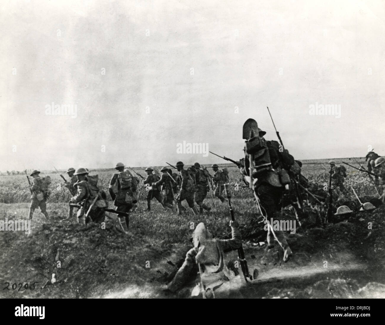 American troops, Battle of Cantigny, France, WW1 Stock Photo - Alamy