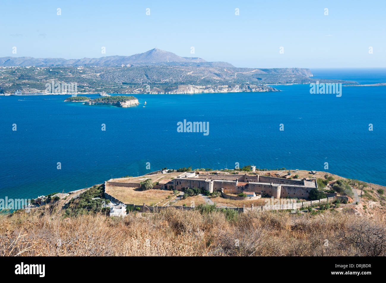 View from Koulos Turkish fortress, Crete, Greece Stock Photo - Alamy