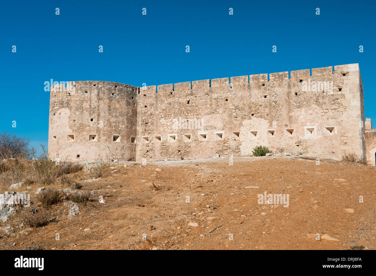 Koulos Turkish fortress, Crete, Greece Stock Photo - Alamy