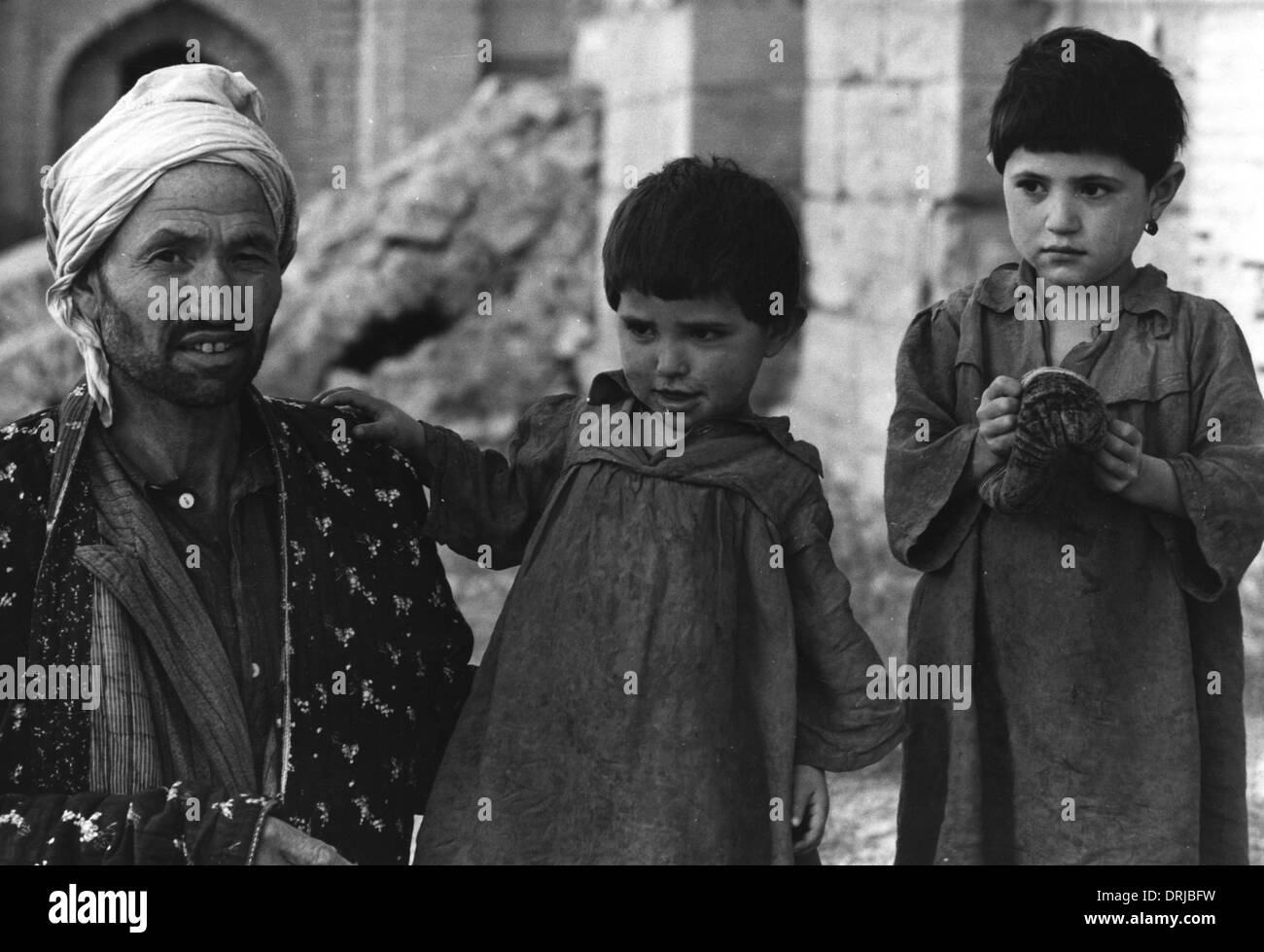 Uzbek farmer and children, near Bukhara, Central Asia Stock Photo - Alamy