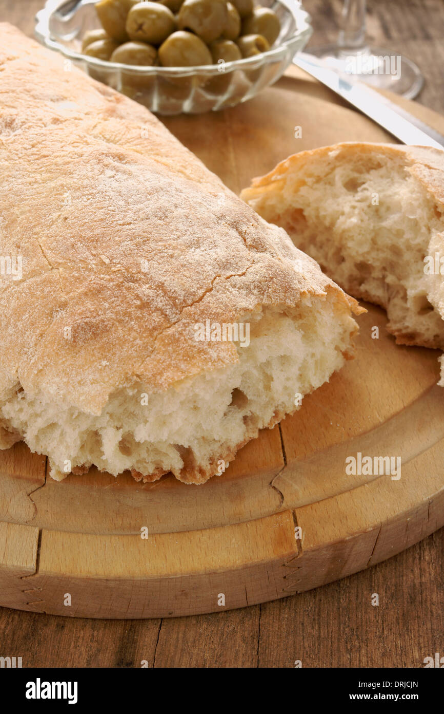 Ciabatta Italian bread Stock Photo - Alamy