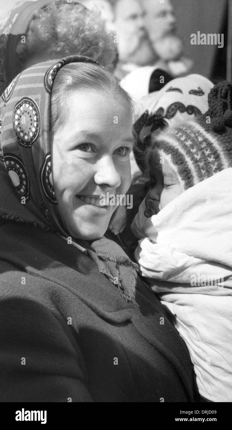 Mother and her child Black and White Stock Photos & Images - Alamy