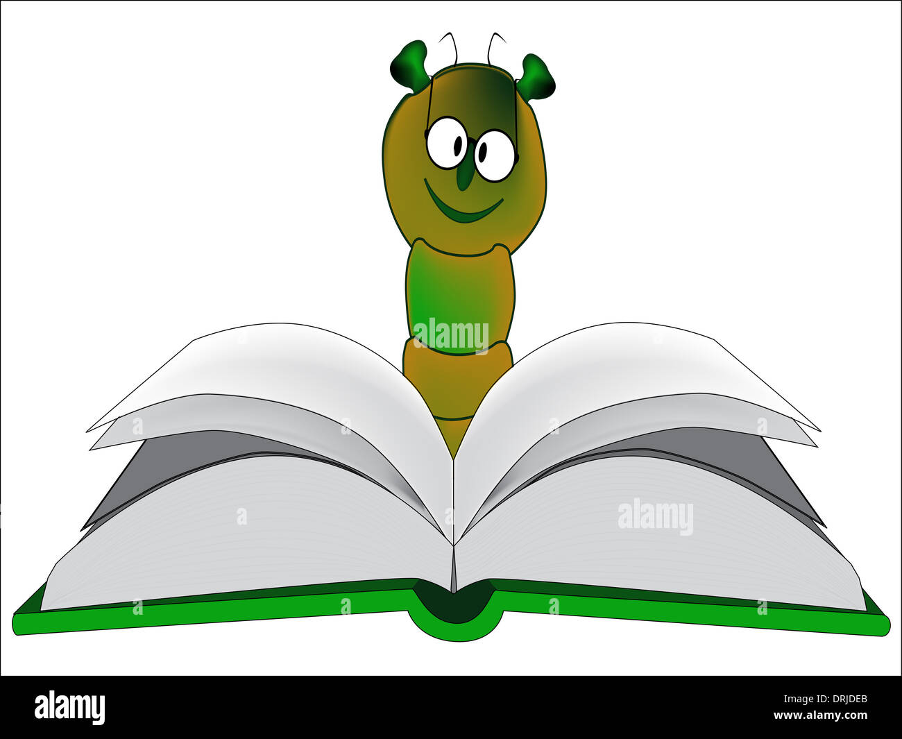 Bookworm with his favorite book Stock Photo - Alamy