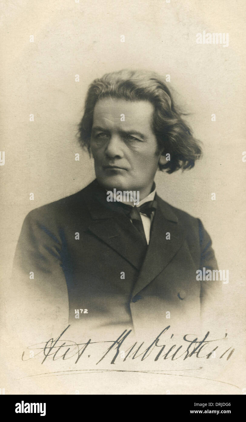 Anton Rubinstein, Russian musician Stock Photo - Alamy