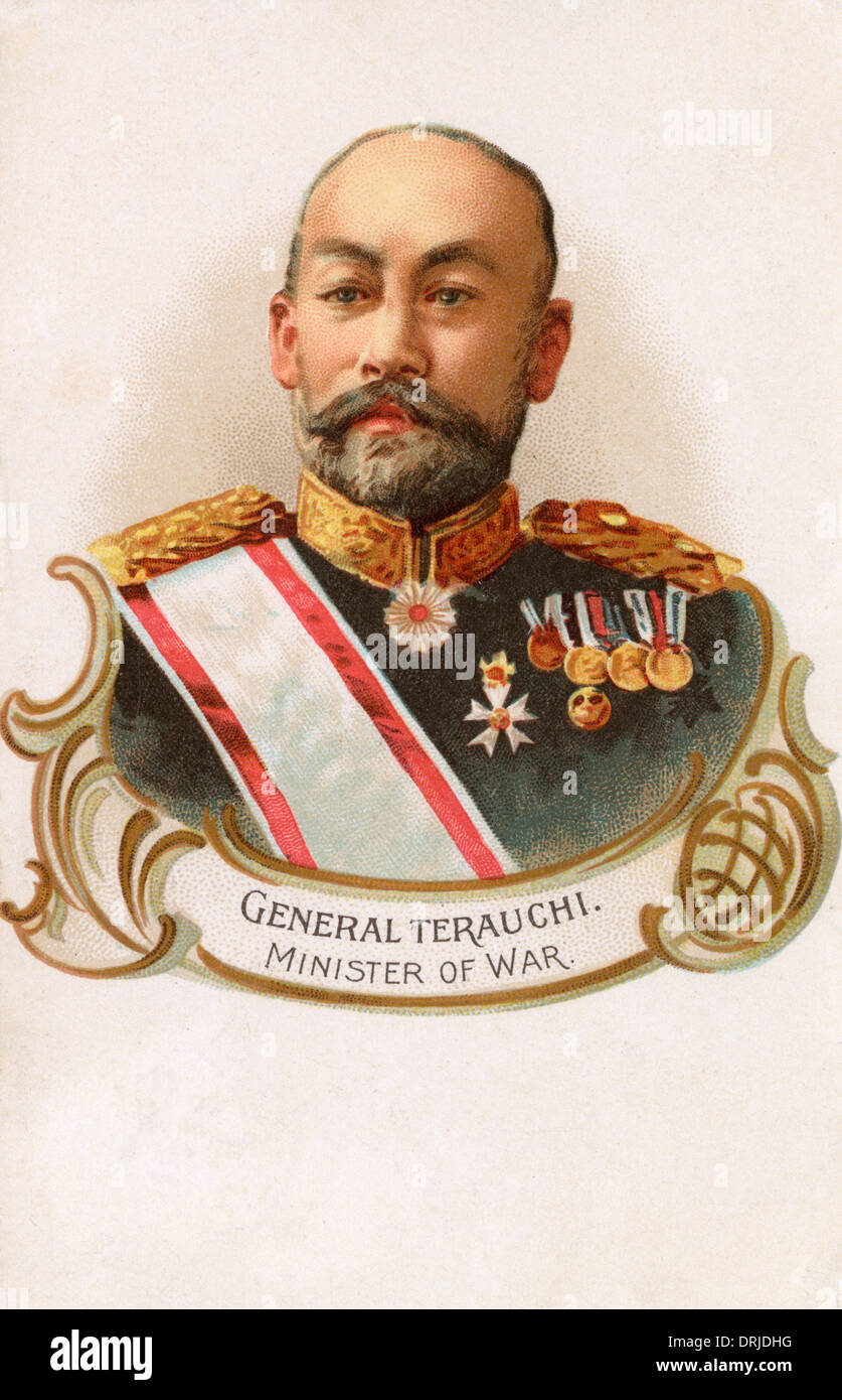 General Terauchi - Japanese Minister of War Stock Photo - Alamy