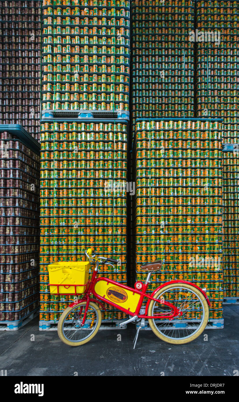 USA,Florida,Tampa, Cigar City Brewery warehouse of beer Stock Photo - Alamy