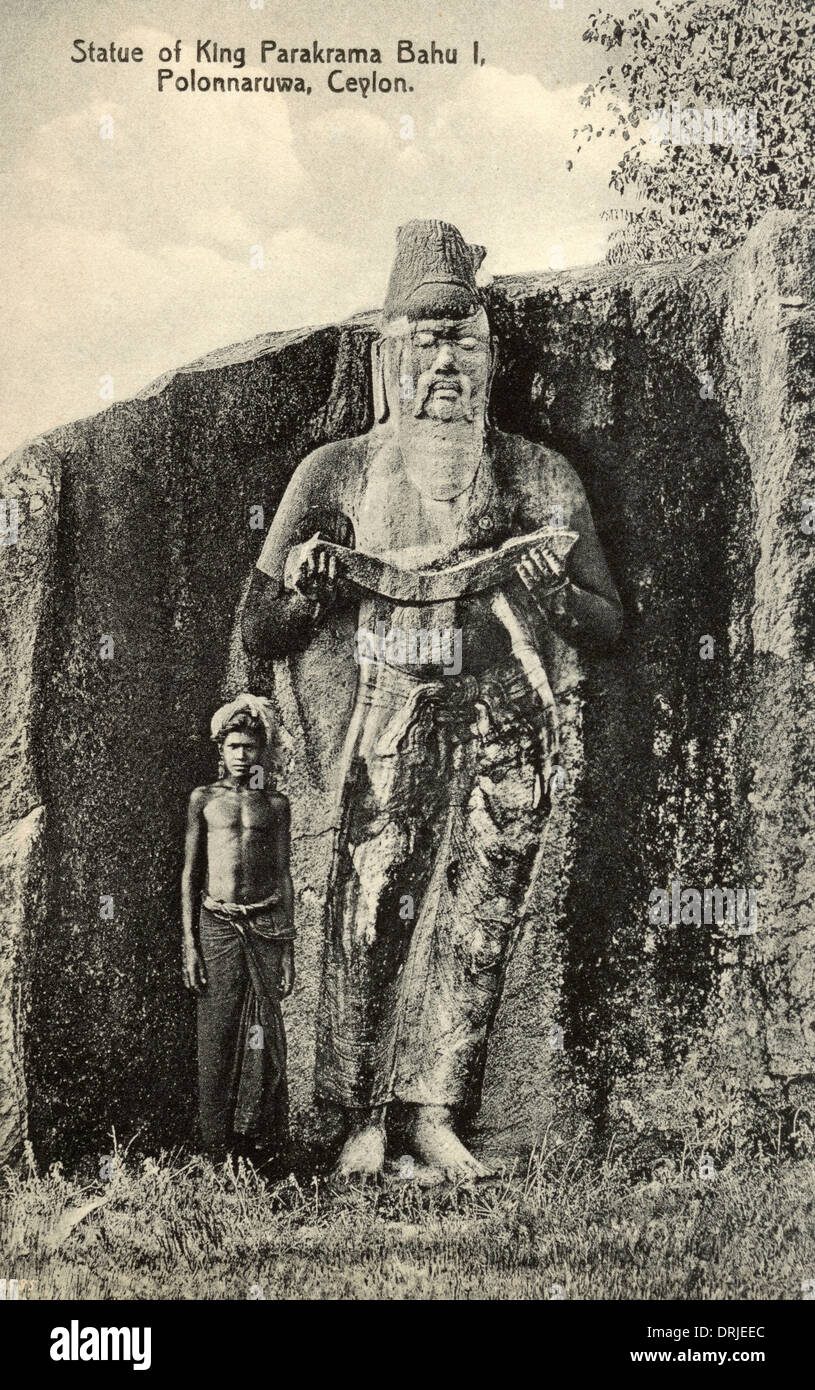 Statue of King Parakrama Bahu I, Polonnaruwa, Sri Lanka Stock Photo - Alamy
