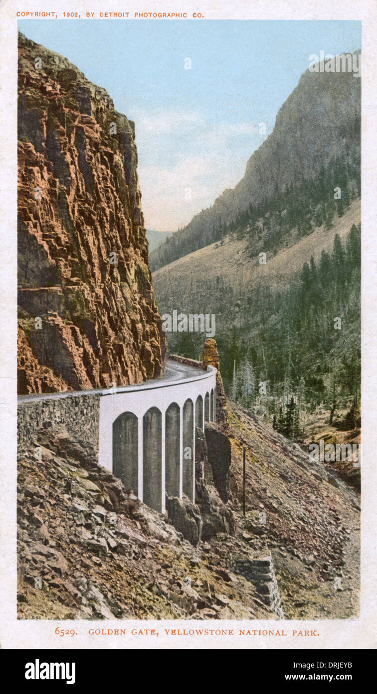 Golden gate yellowstone national park hi-res stock photography and ...