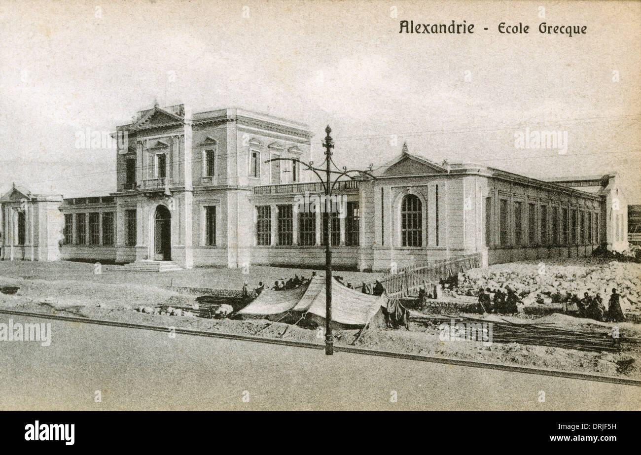 Salvago Greek College, Shatby, Alexandria, Egypt Stock Photo - Alamy