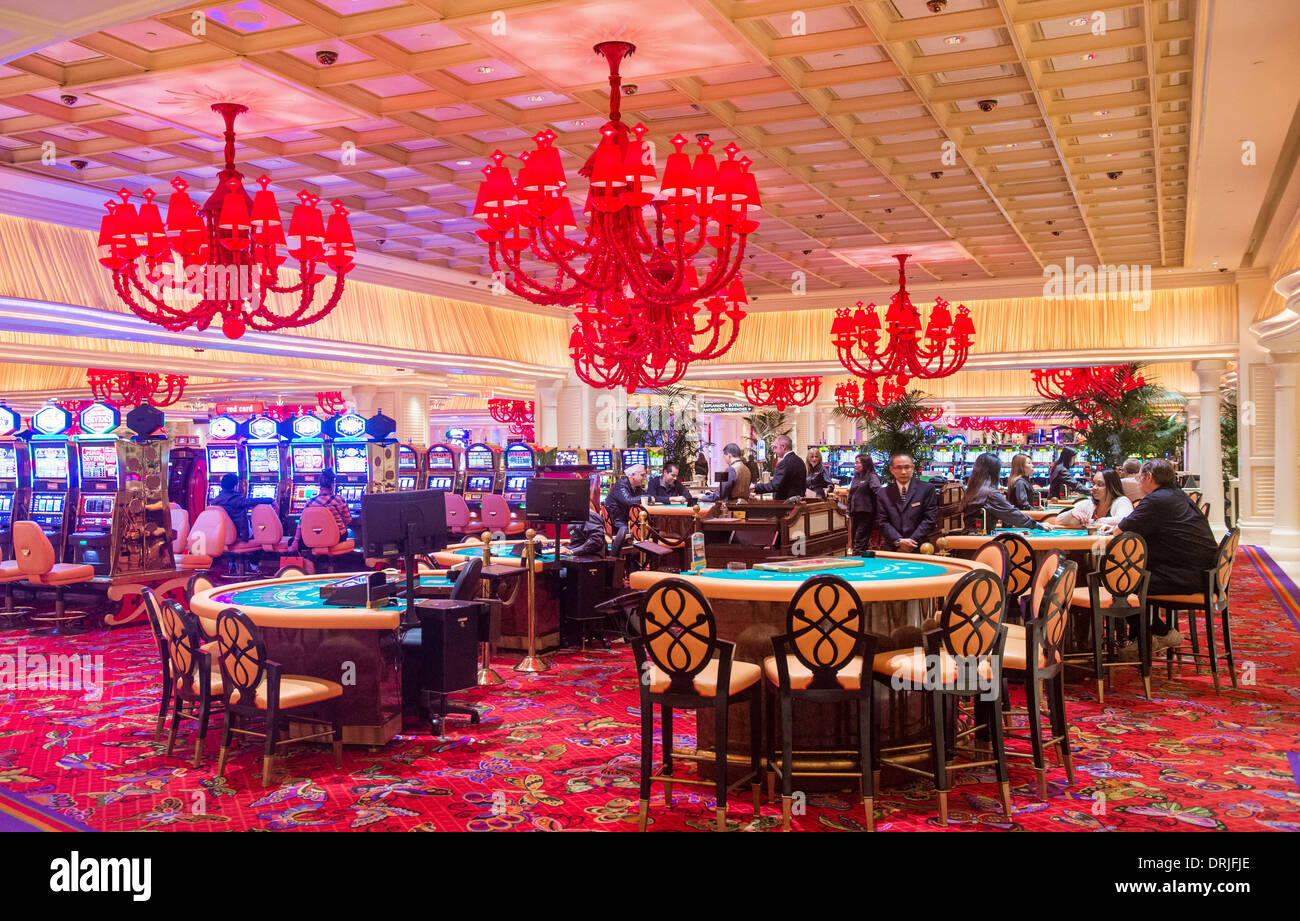 The interior of Wynn Hotel and casino in Las Vegas Stock Photo - Alamy