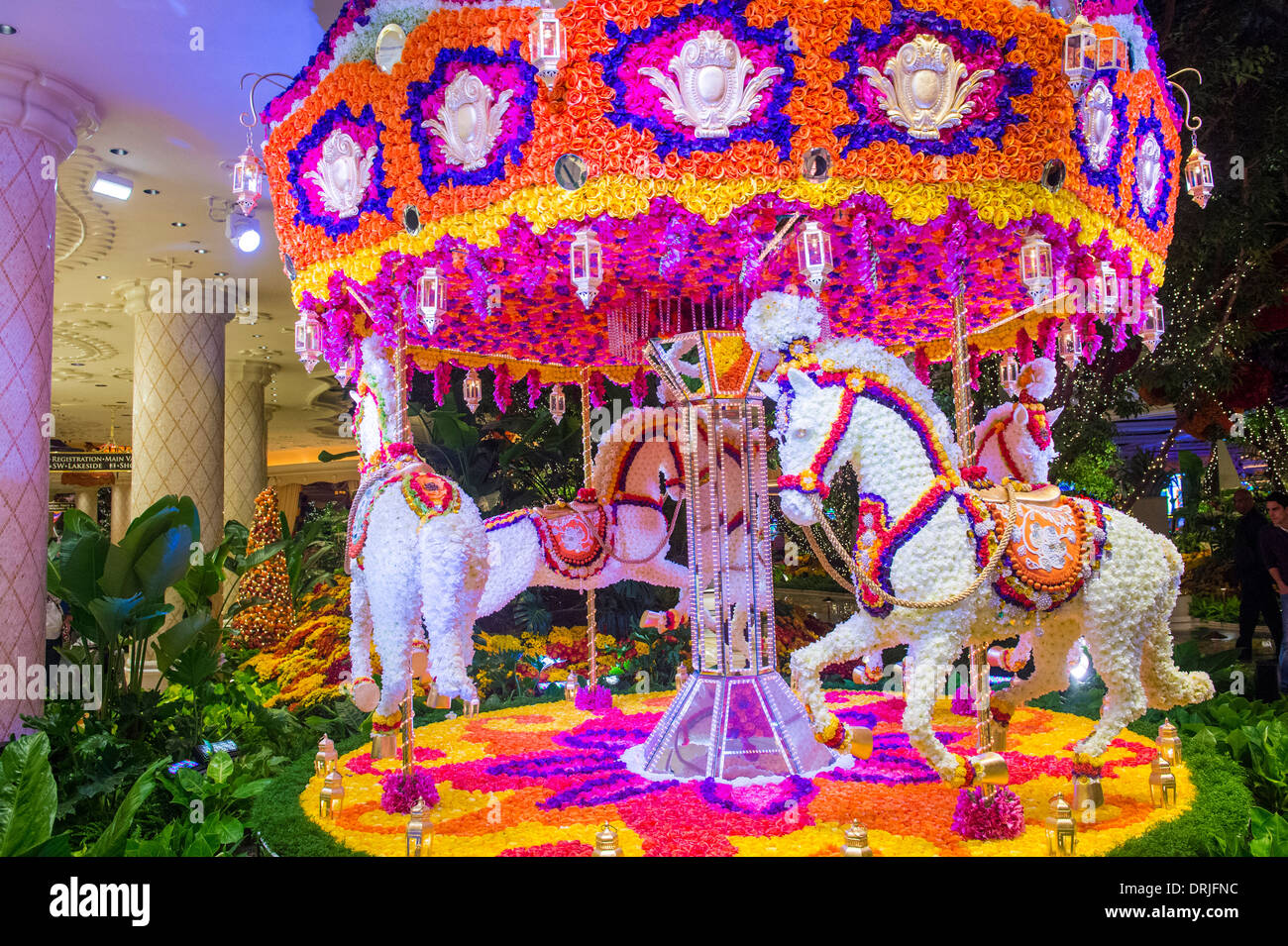 Flowers installation wynn hotel casino hi-res stock photography and ...