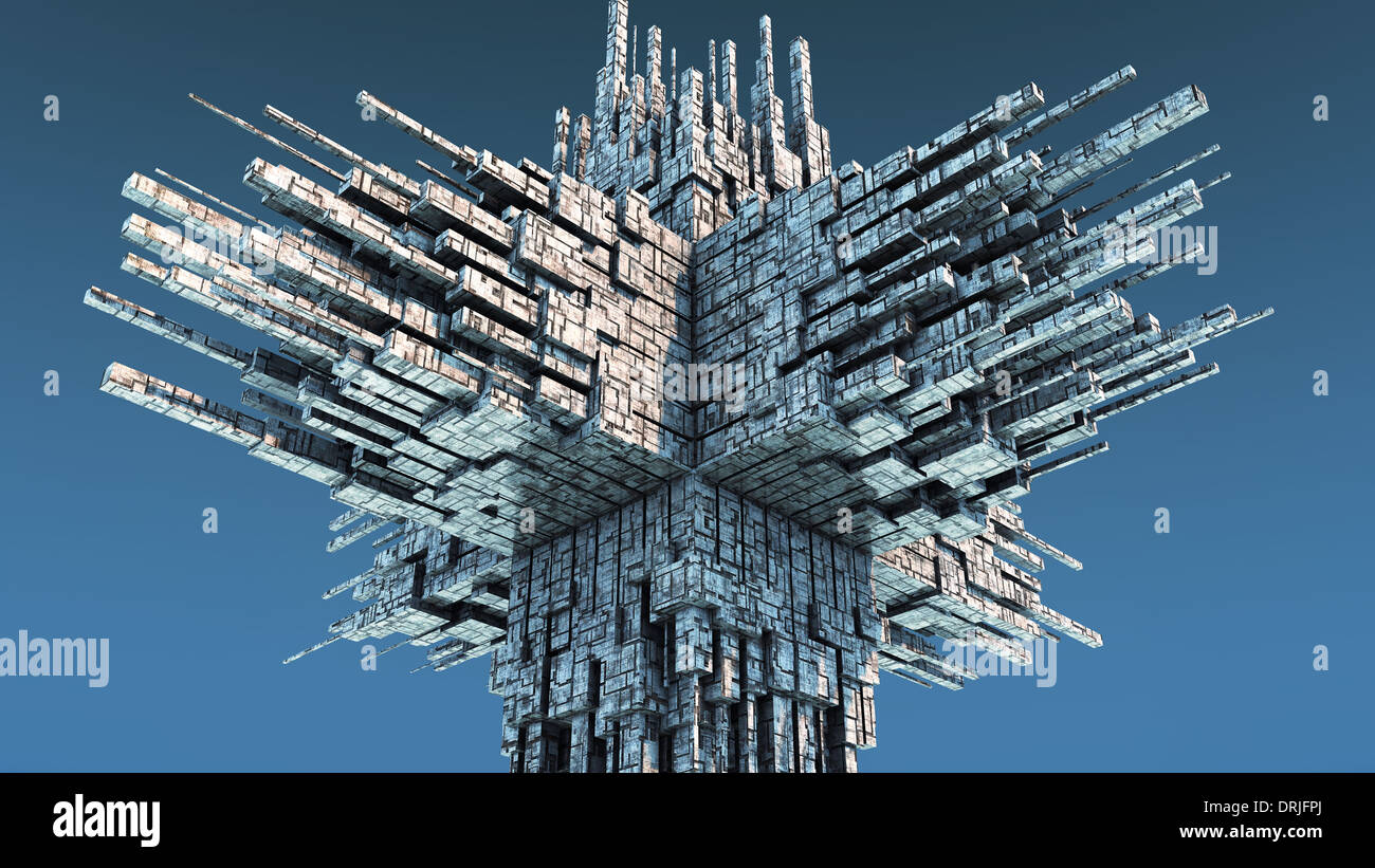 Futuristic city concept Stock Photo - Alamy