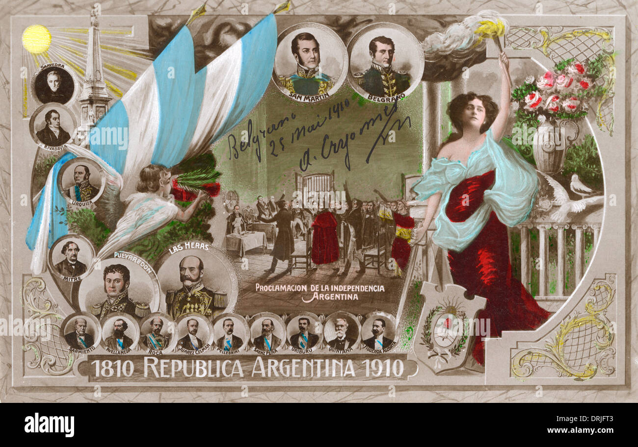 The Proclamation of Argentinian Independence Stock Photo - Alamy