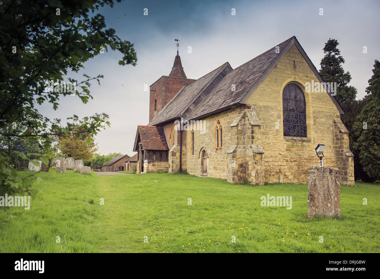 Exterior of All Saints' Church which contains Marc Chagall stained ...