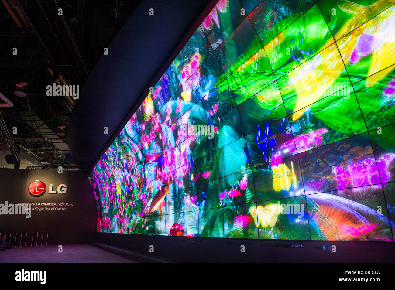 The LG booth at the CES show held in Las Vegas Stock Photo - Alamy