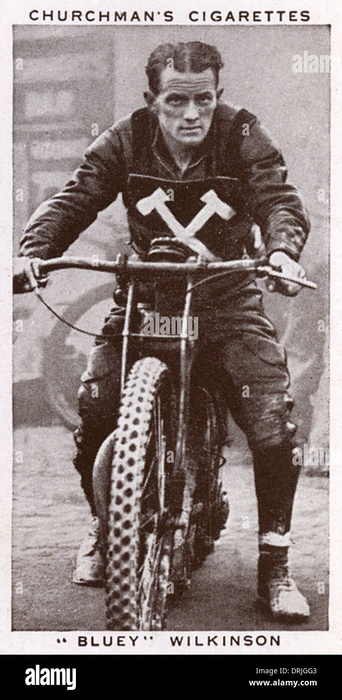 A. G. (Bluey) Wilkinson, international speedway rider Stock Photo - Alamy