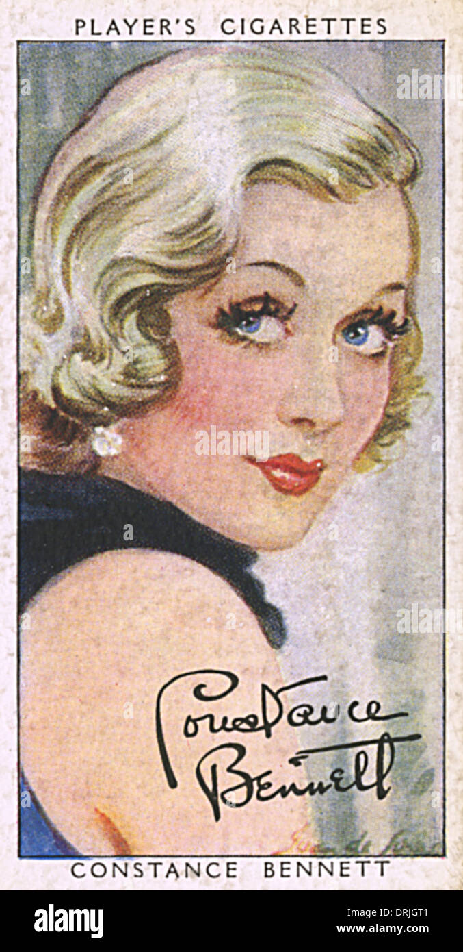 Constance Bennett, American film actress Stock Photo - Alamy