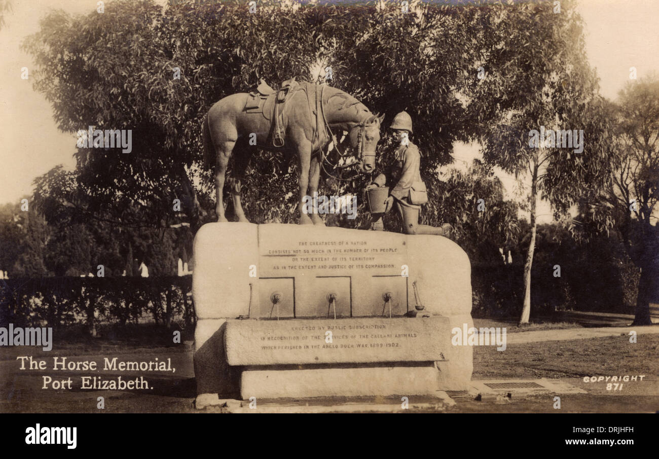 Port Elizabeth, South Africa - The Horse Memorial Stock Photo - Alamy