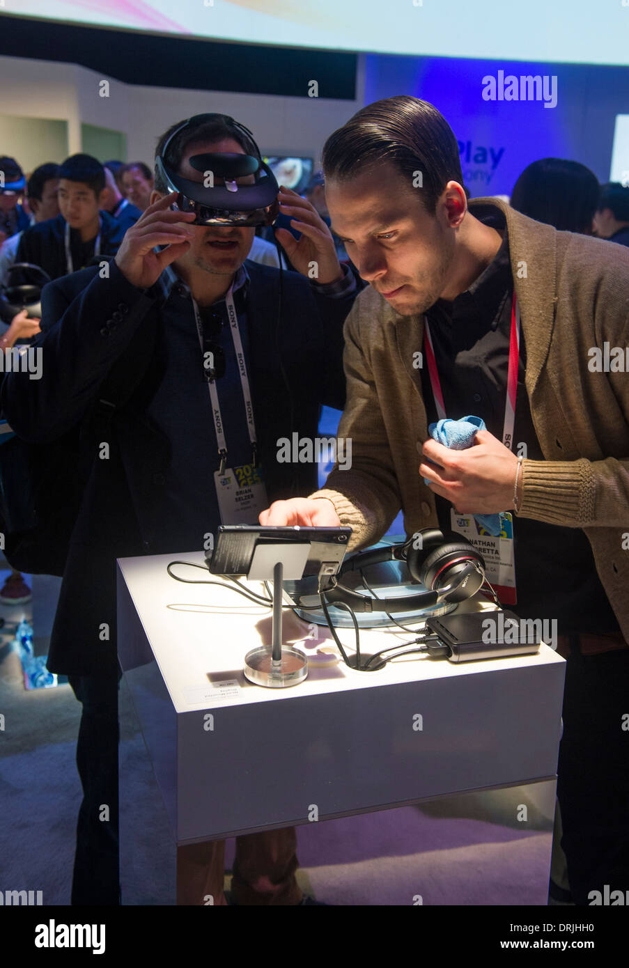 The Sony booth at the CES show held in Las Vegas Stock Photo - Alamy