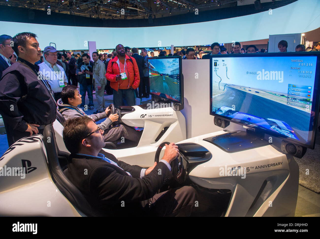 The Sony booth at the CES show held in Las Vegas Stock Photo - Alamy