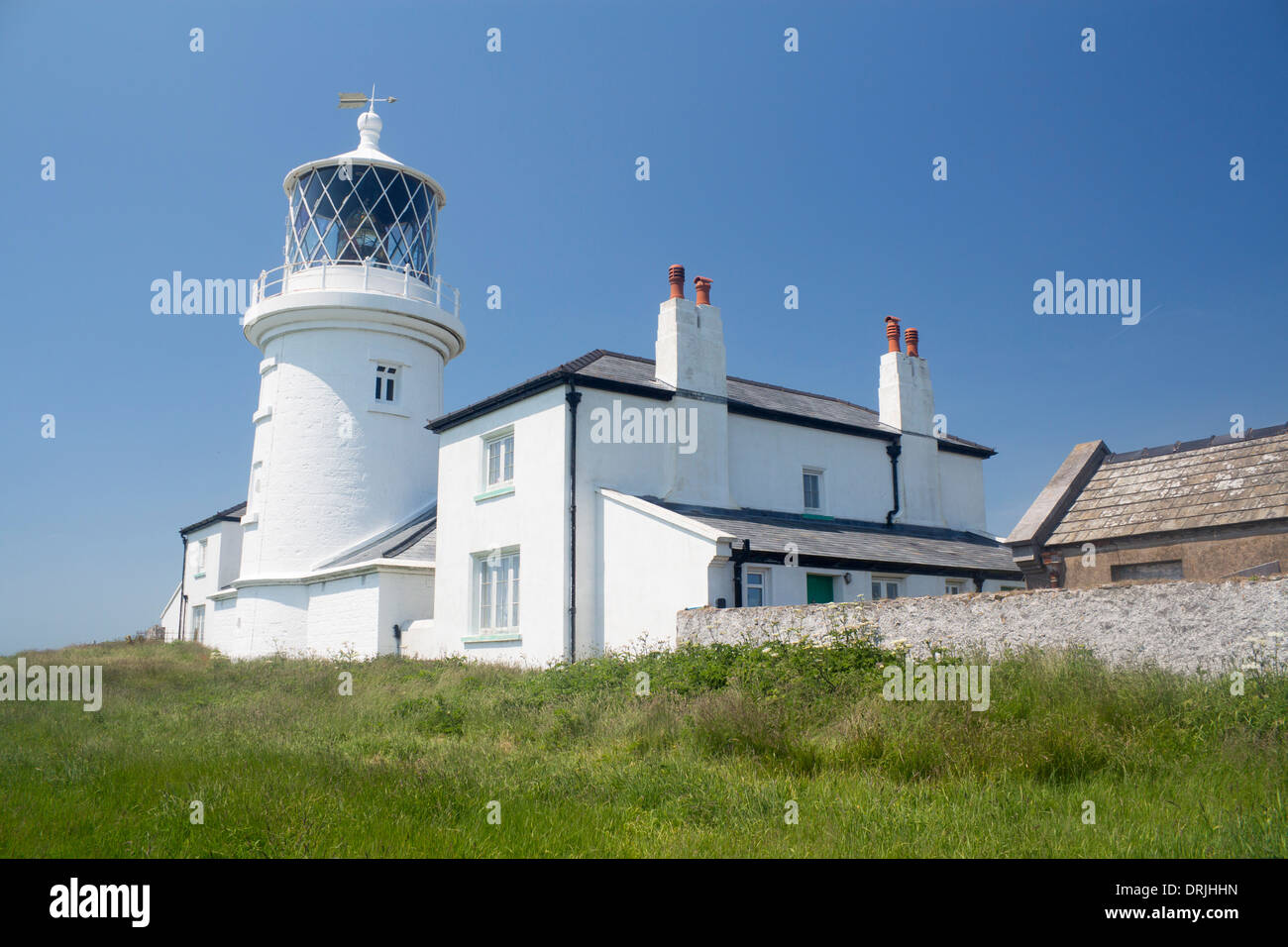 Caldey Island Lighthouse Pembrokeshire West Wales UK Stock Photo - Alamy