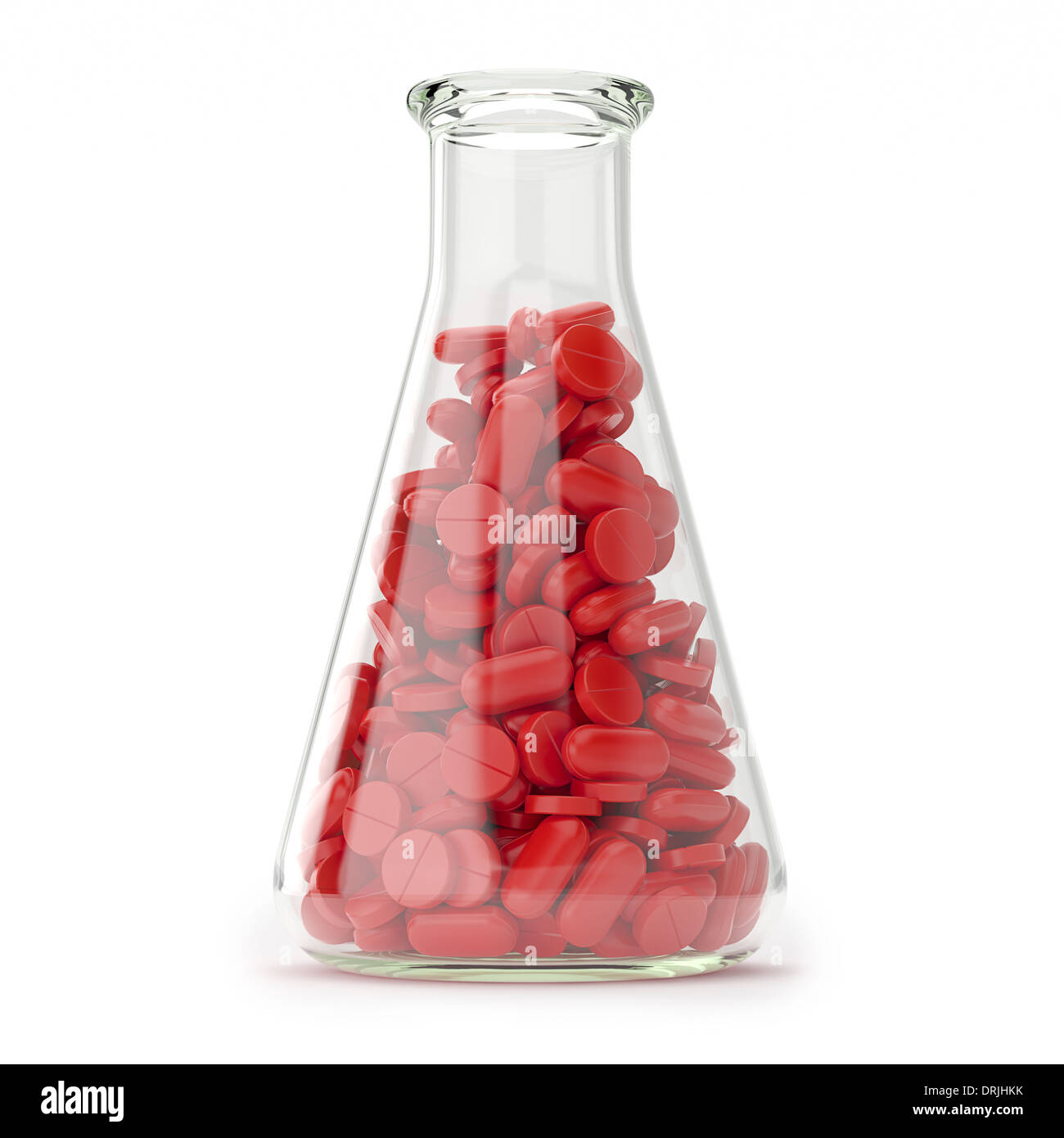 Red liquid conical flask Cut Out Stock Images & Pictures - Alamy