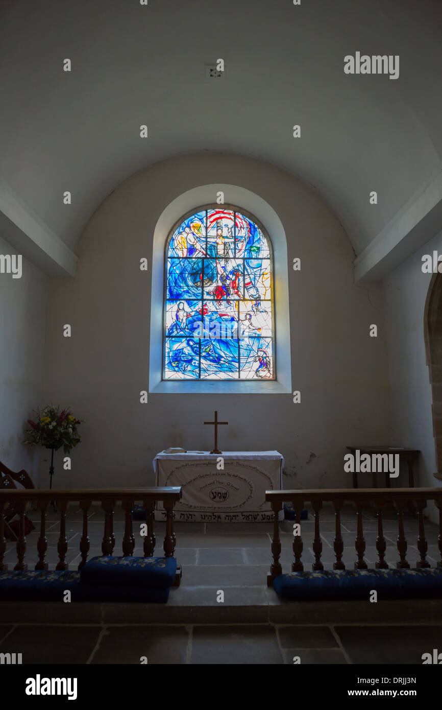 Marc Chagall stained glass windows in All Saints' Church, Tudeley, Kent ...