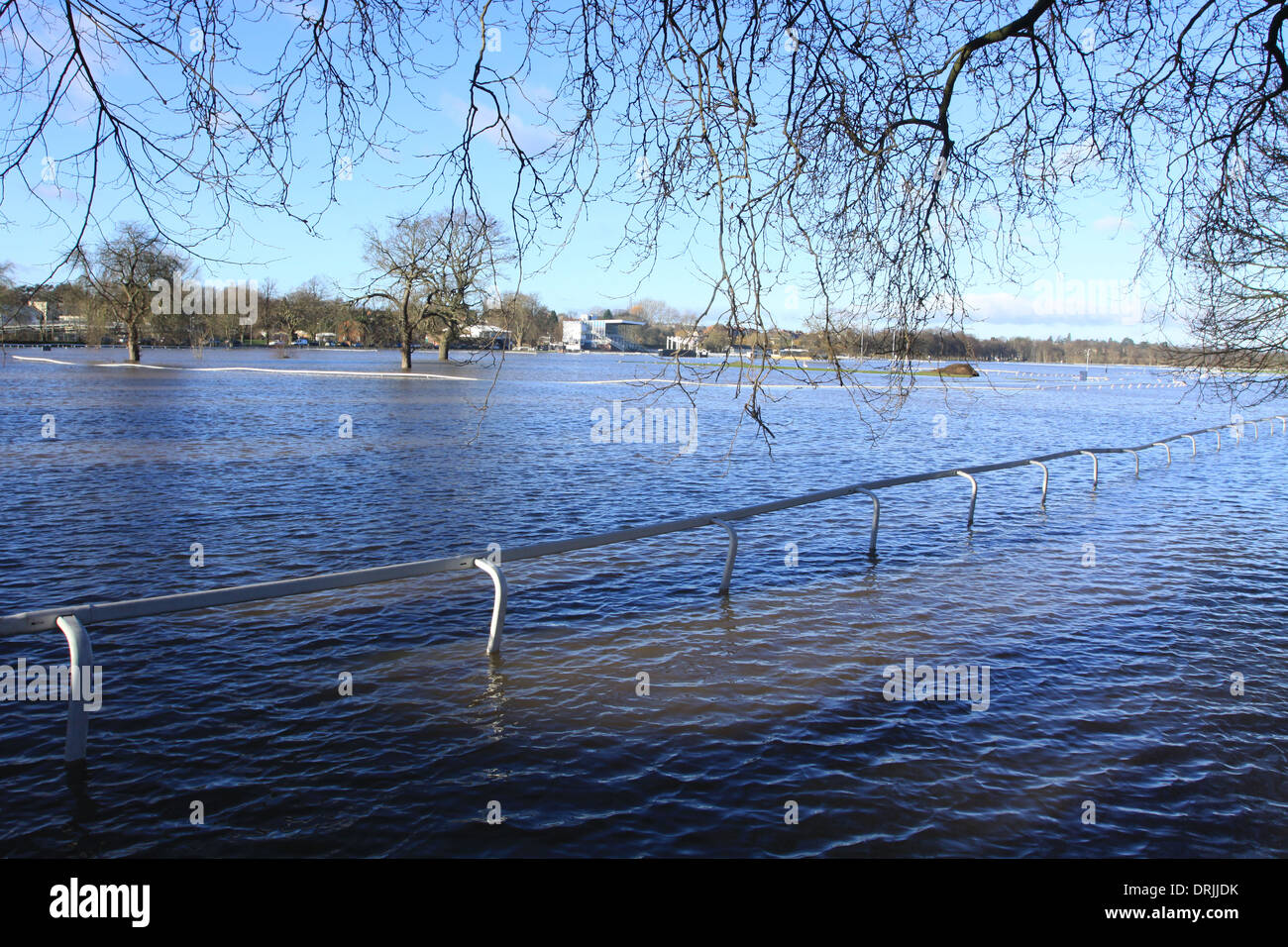 Worcester Flooding Race Course Stock Photo - Alamy