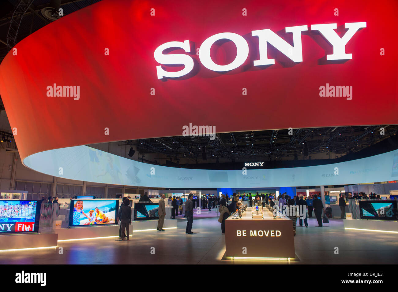 The Sony booth at the CES show held in Las Vegas Stock Photo - Alamy