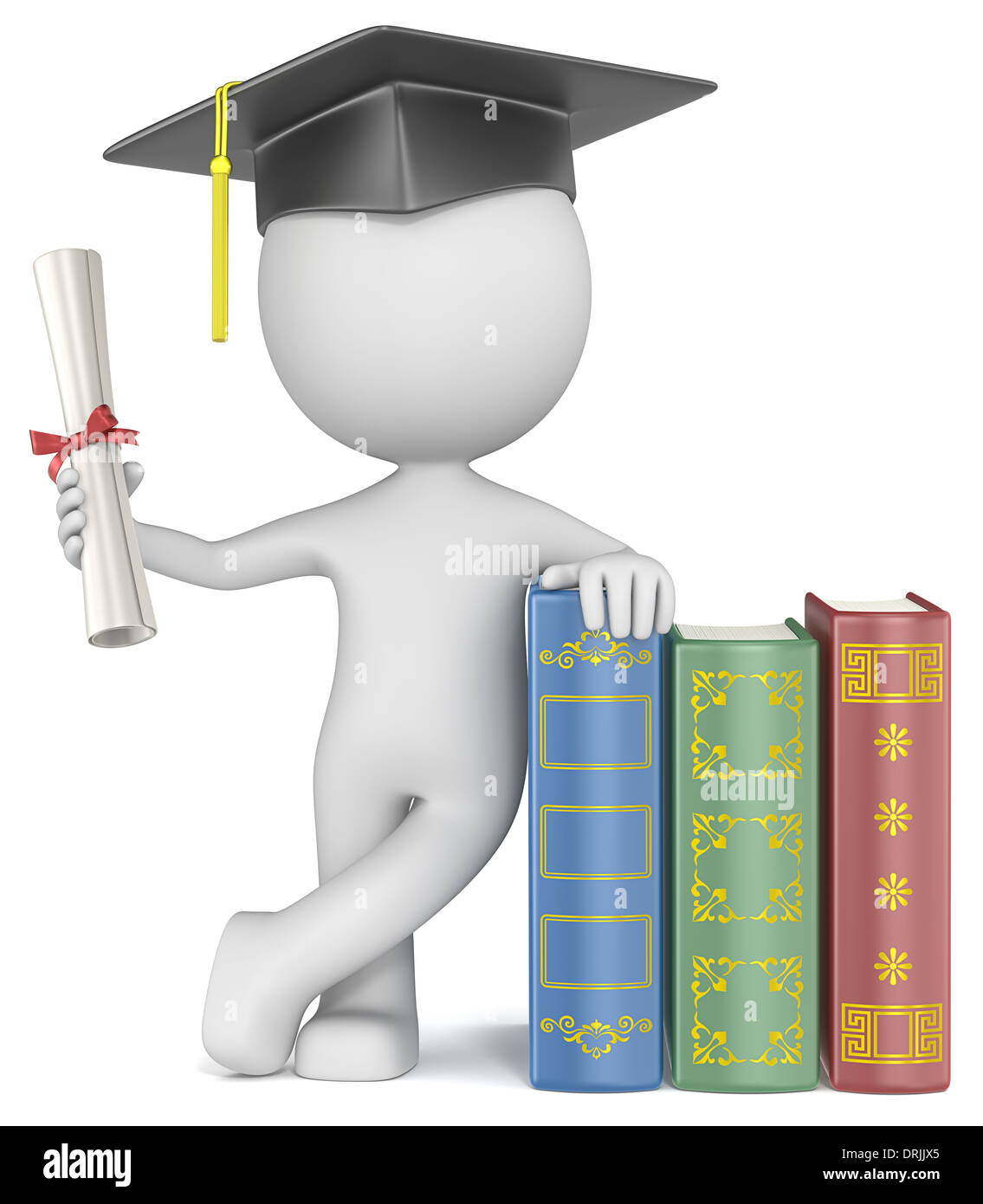 Graduate student holding sign Cut Out Stock Images & Pictures - Alamy