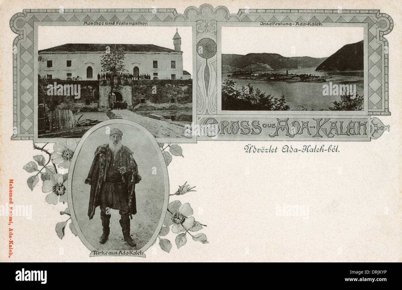 The fortified Turkish Island of Ada-Kaleh Stock Photo - Alamy