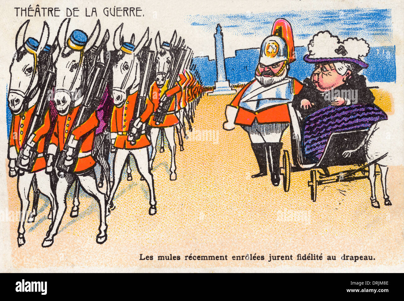 French satirical cartoon - criticism of Second Boer War Stock Photo - Alamy